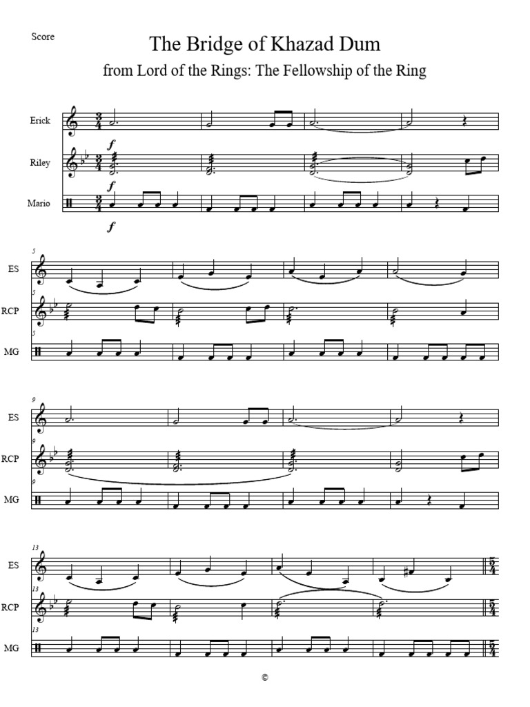 LOR bridge theme | PDF | Middle Earth | J. R. R. Tolkien