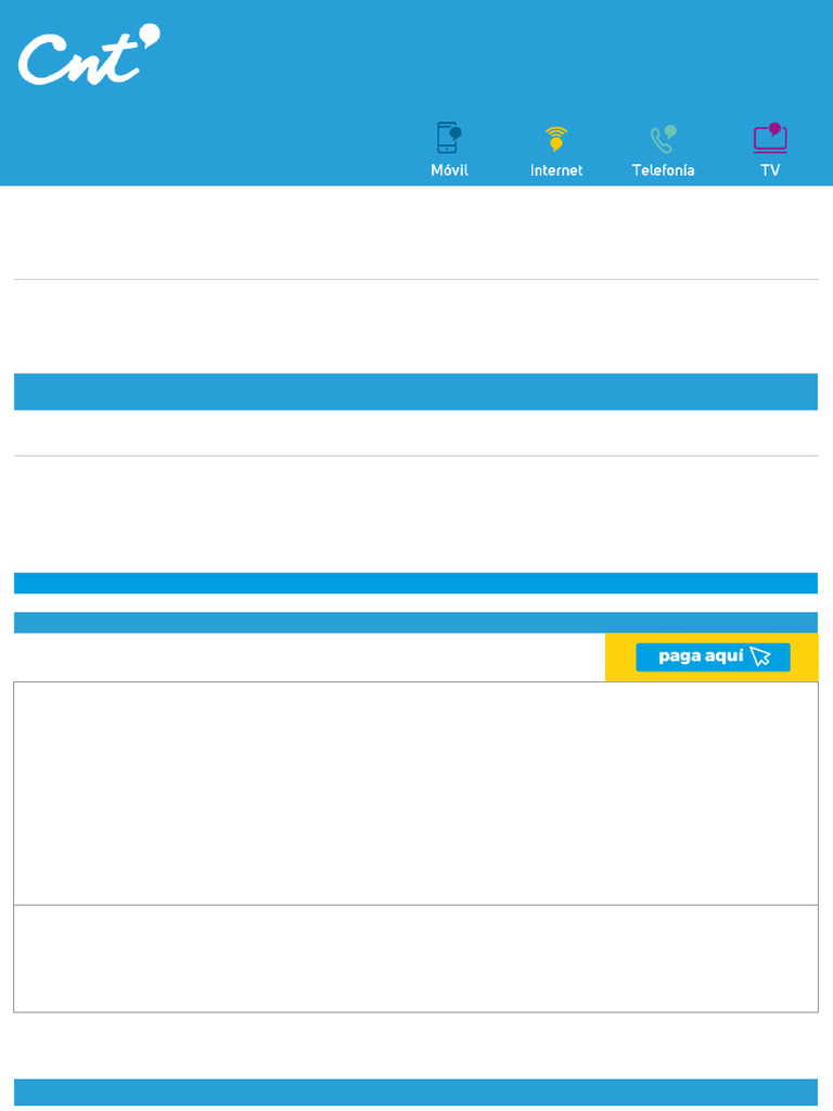Factuira Consumo Mes Septiembre CNT | PDF | Industrias de servicio