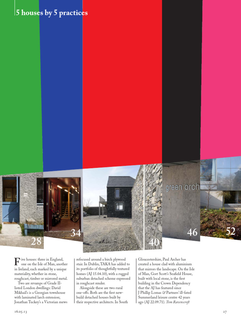 5 Houses by 5 Practices | PDF | Window | Architectural Elements