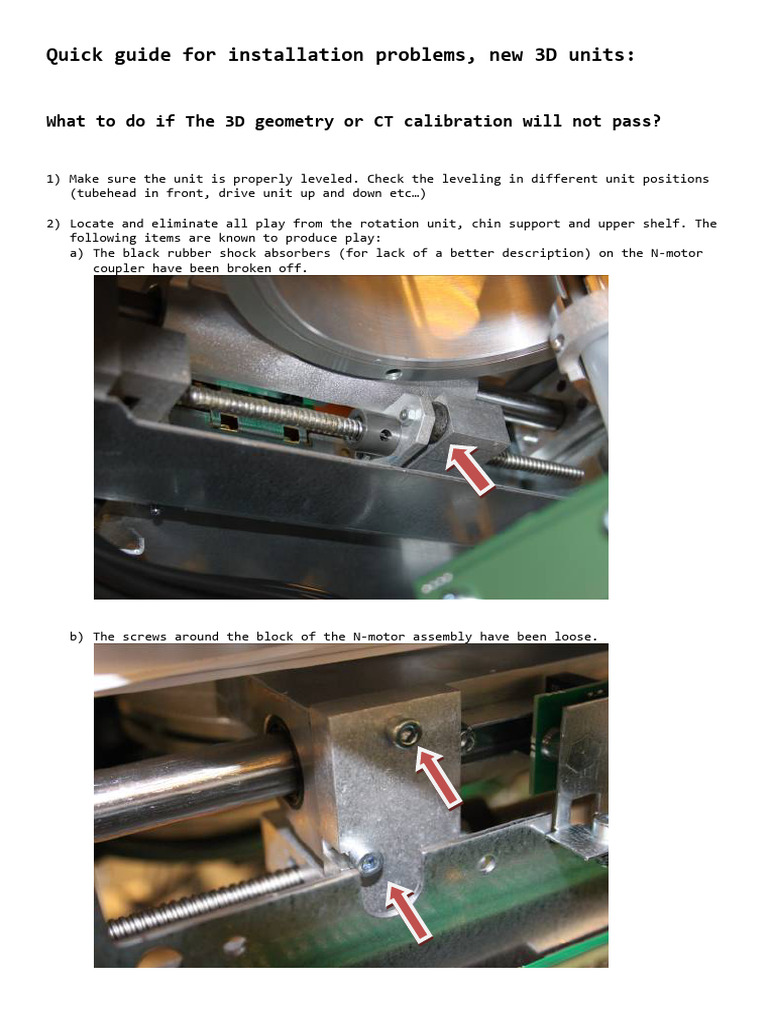 Quick guide for installation problems - NGEO | PDF | Bearing ...