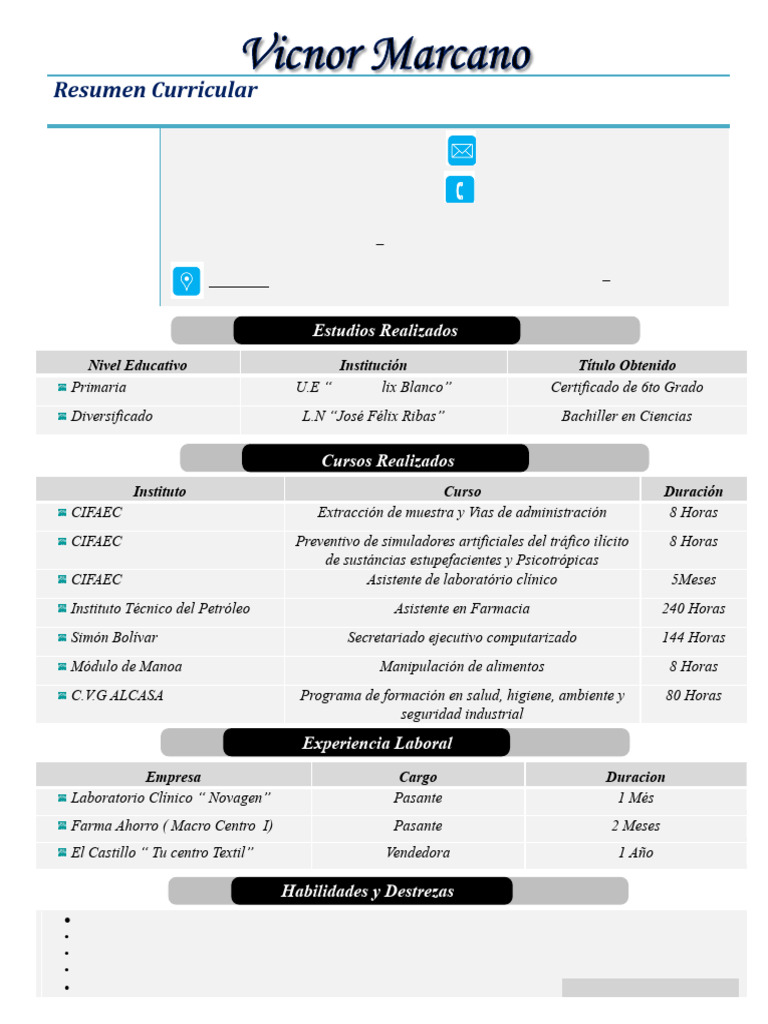 Vicnor Marcano | PDF