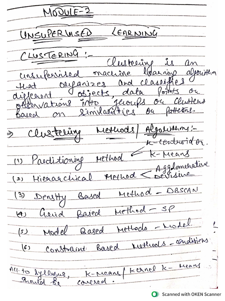 ML - Module 2 (Topics - K Clustering, DR - PCA, RS) | PDF