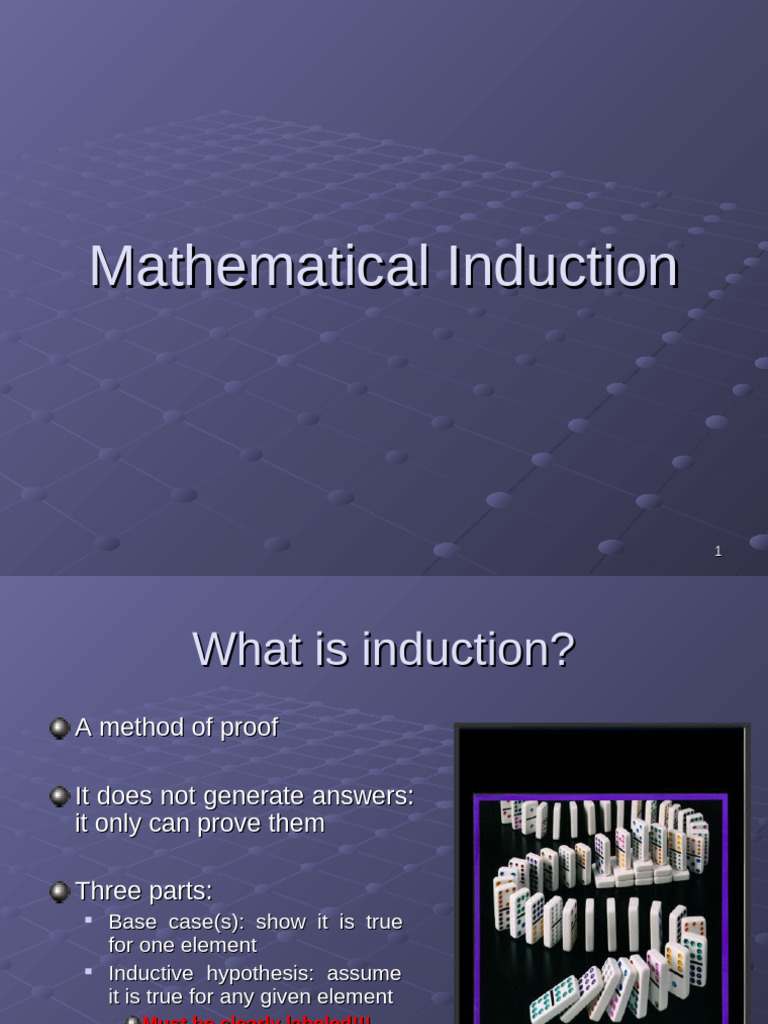mathematical-induction (1) | PDF | Mathematics | Mathematical Logic mathematical-induction (1) | PDF | Mathematics | Mathematical Logic