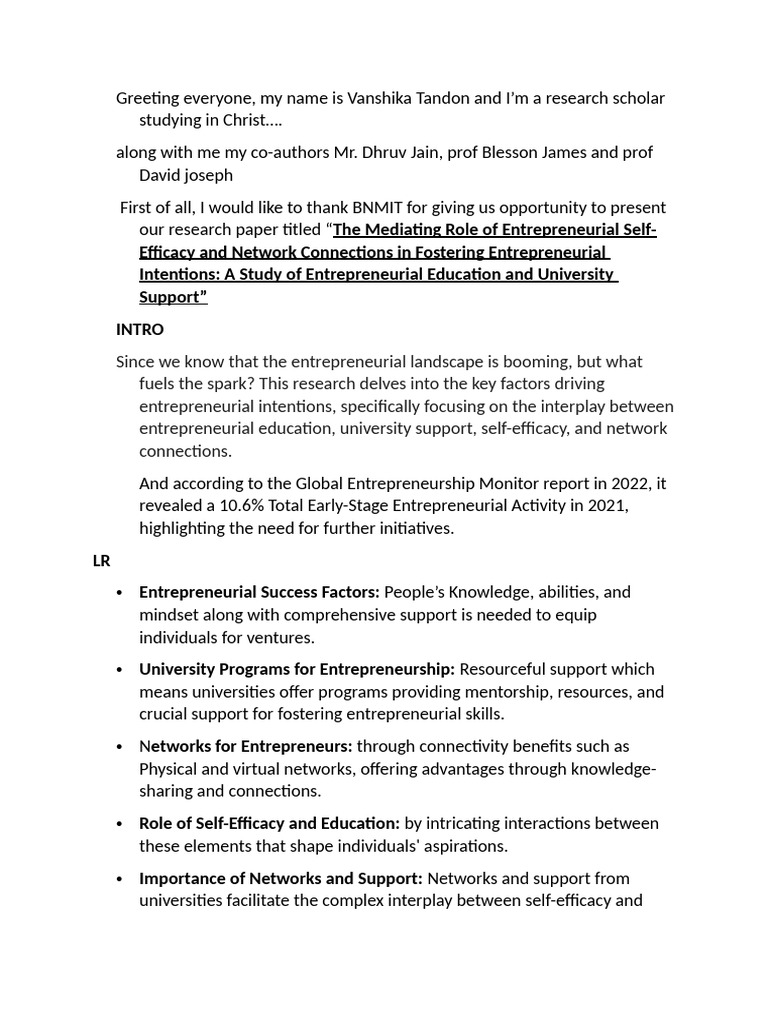 script research | PDF | Entrepreneurship | Structural Equation Modeling