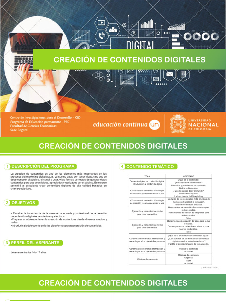 Creacion de Contenidos Digitales 28052019 | PDF | Marketing | Publicidad digital