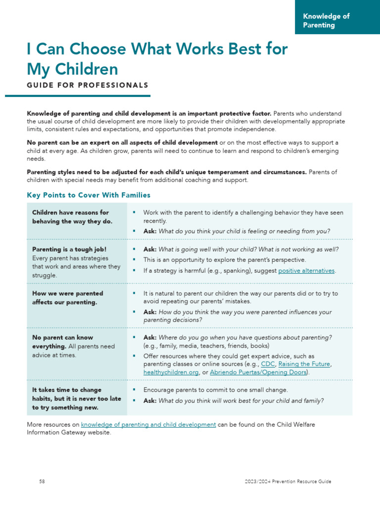 Parenting Strategies for Child Development | PDF | Parenting | Child ...
