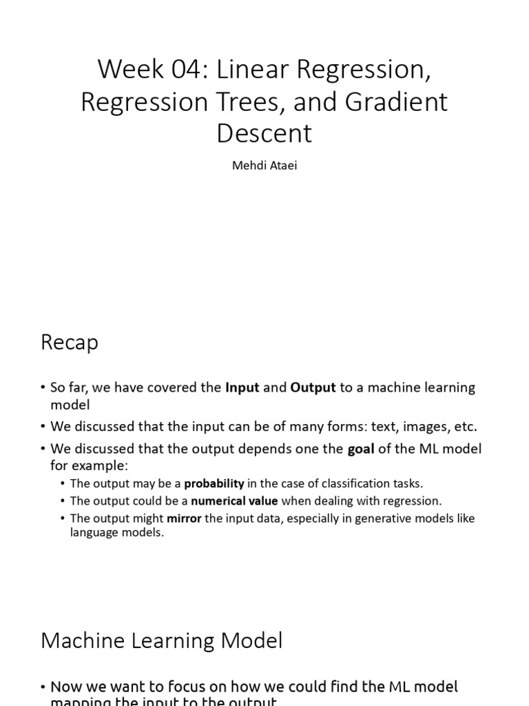 MECH4403 LR Week04 | PDF | Mean Squared Error | Regression Analysis
