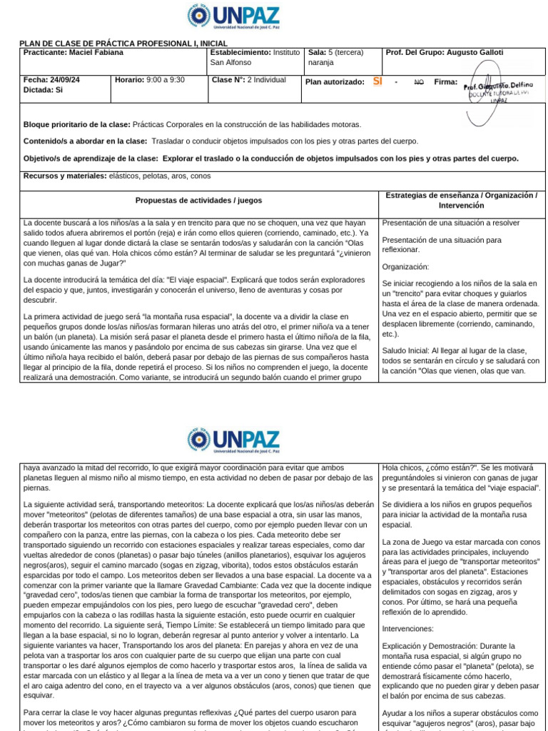 Plan 2 IND Maciel Fabiana (SA) Firmado | PDF | Espacio exterior | Meteorito