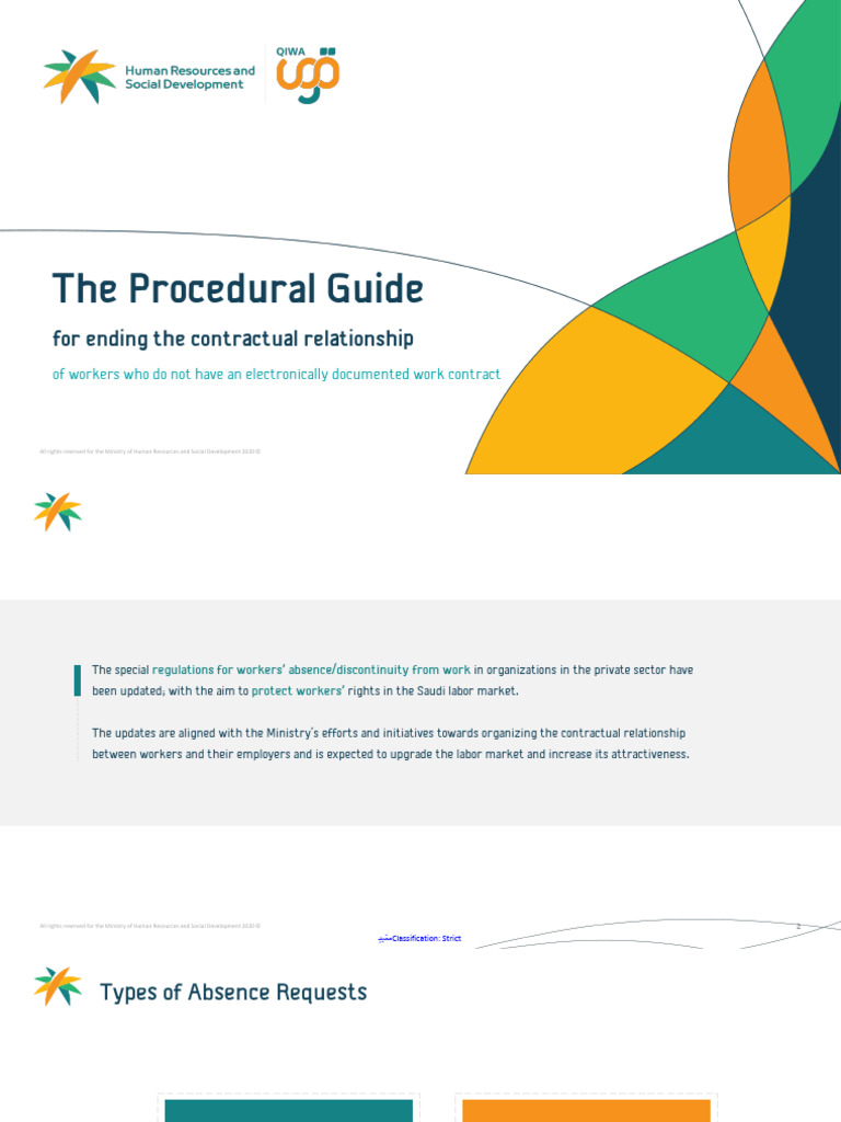 The Procedural Guide: For Ending The Contractual Relationship | PDF | Employment | Business