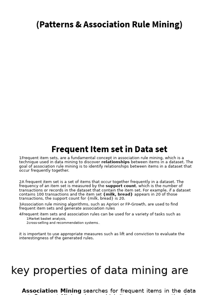 Association Rule Mod 3 | PDF | Computing | Statistical Analysis