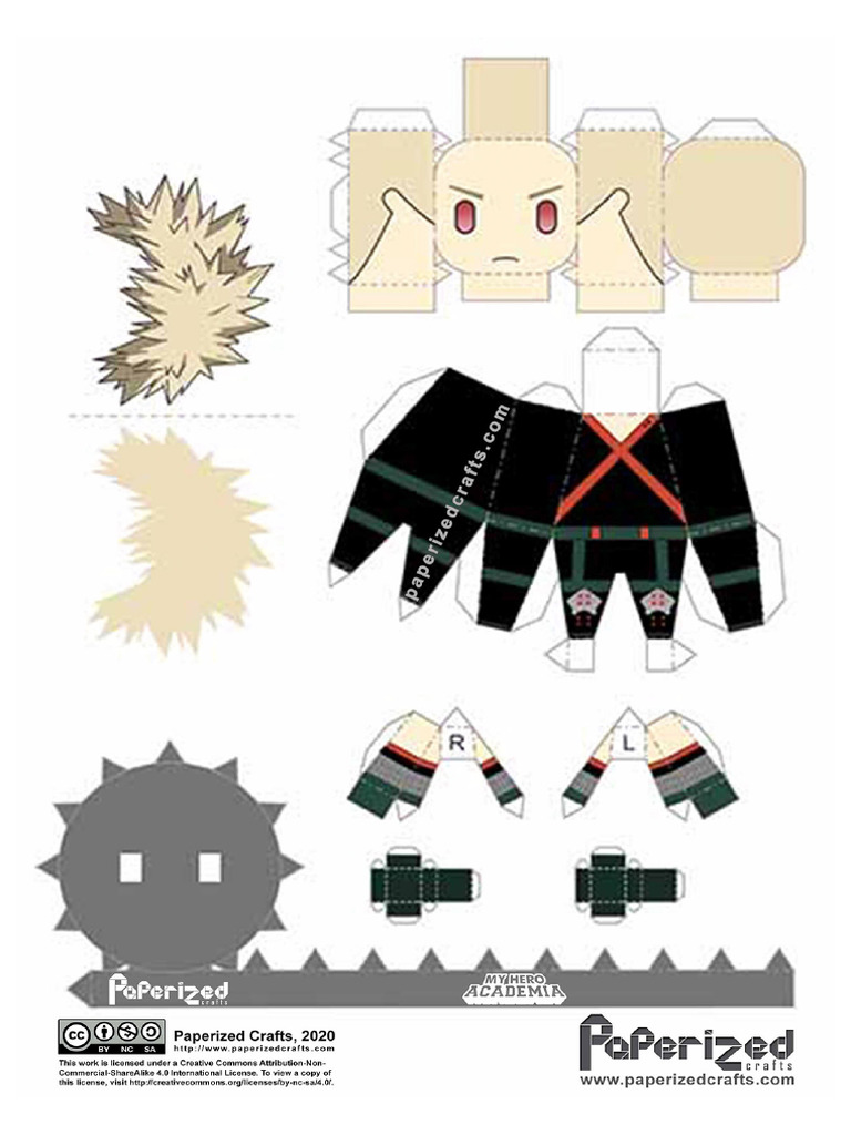 My Hero Academia - Katsuki Bakugo Paperized | PDF