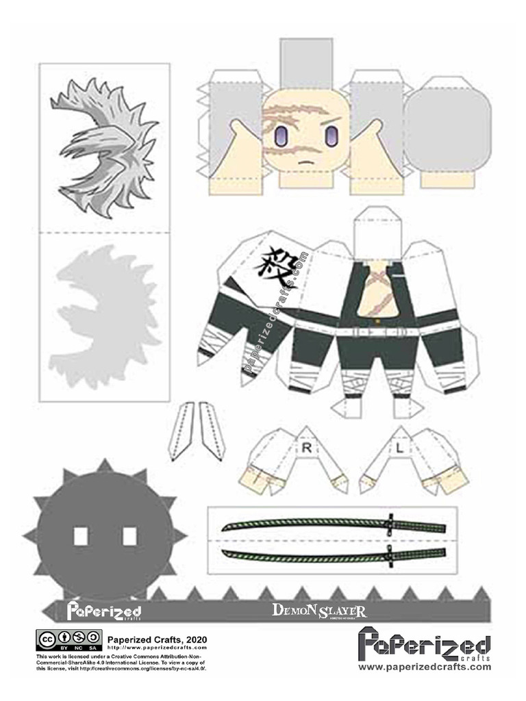 Demon Slayer - Sanemi Shinazugawa Paperized | PDF