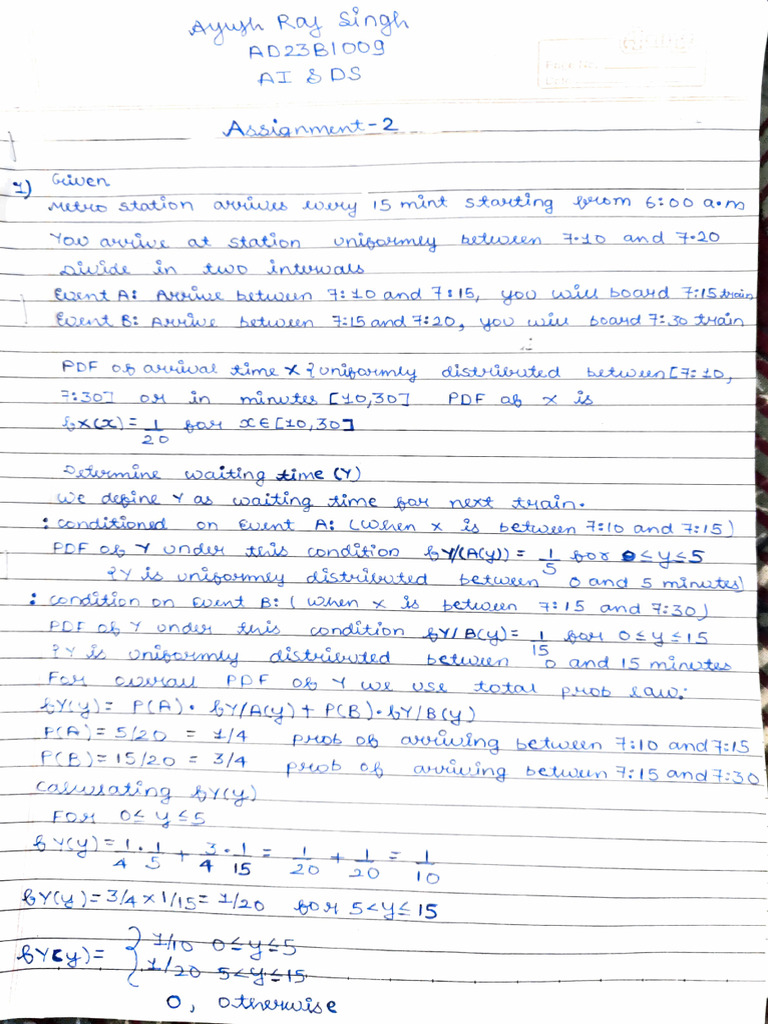Ayush (Assignment - 2) Maths | PDF