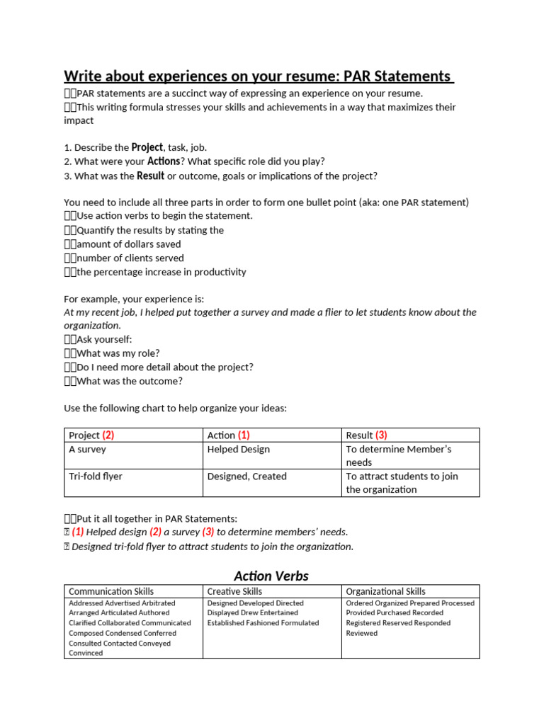 Par Worksheet | PDF