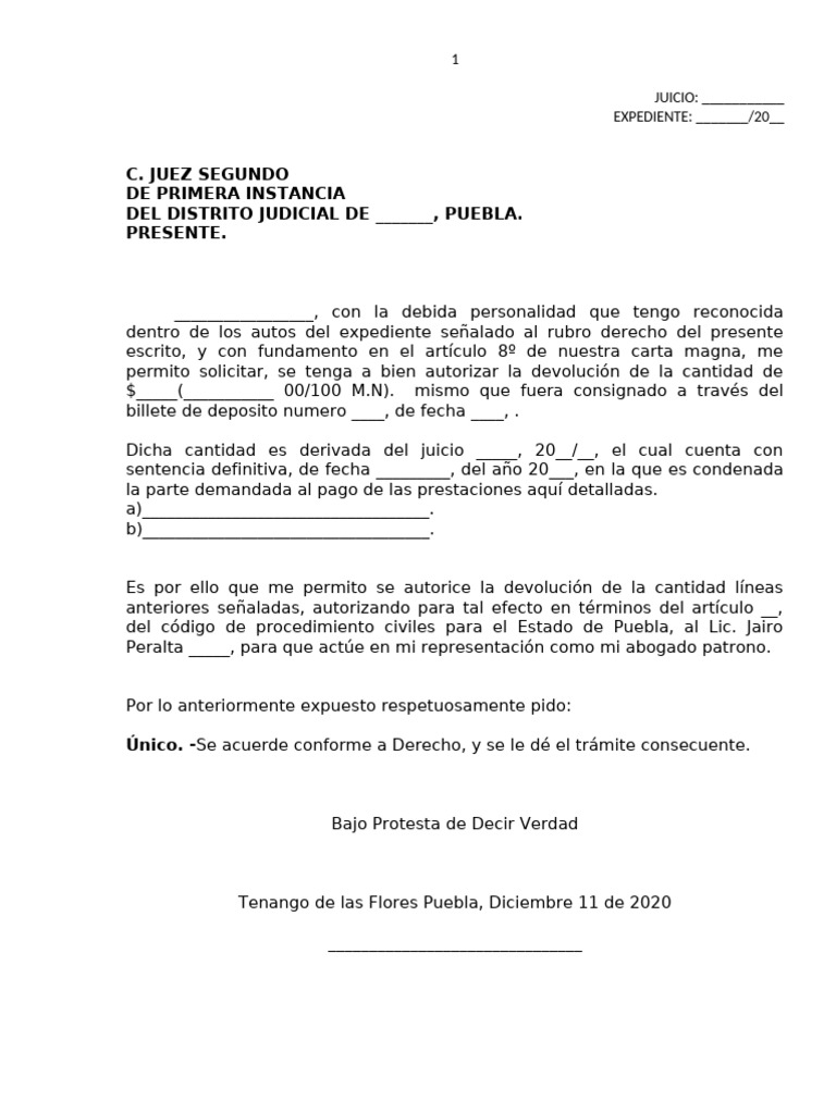 Solicitud Devolucion | PDF