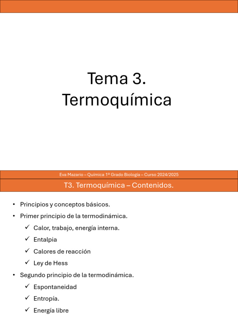 Termoquímica: Fundamentos y Conceptos | PDF | Termodinámica | Calor