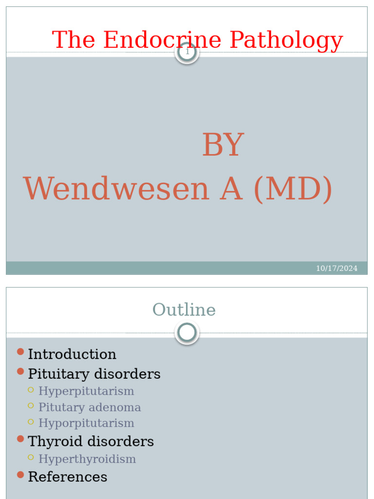 Endocrine Pathplogy | PDF | Hyperthyroidism | Thyroid