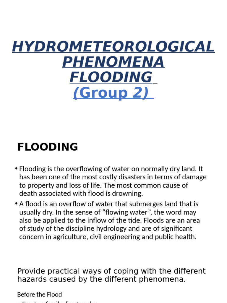 Group 2 Presentation | PDF | Flood | Hydrology