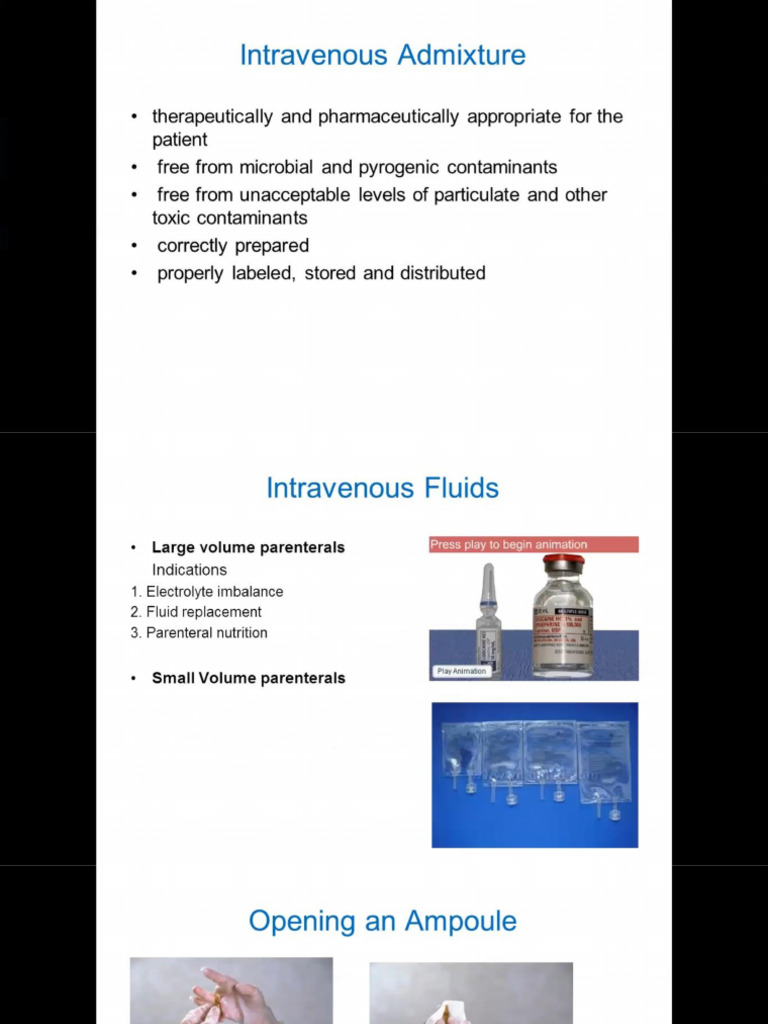Aseptic Dispensing Technique | PDF | Intravenous Therapy | Medical ...