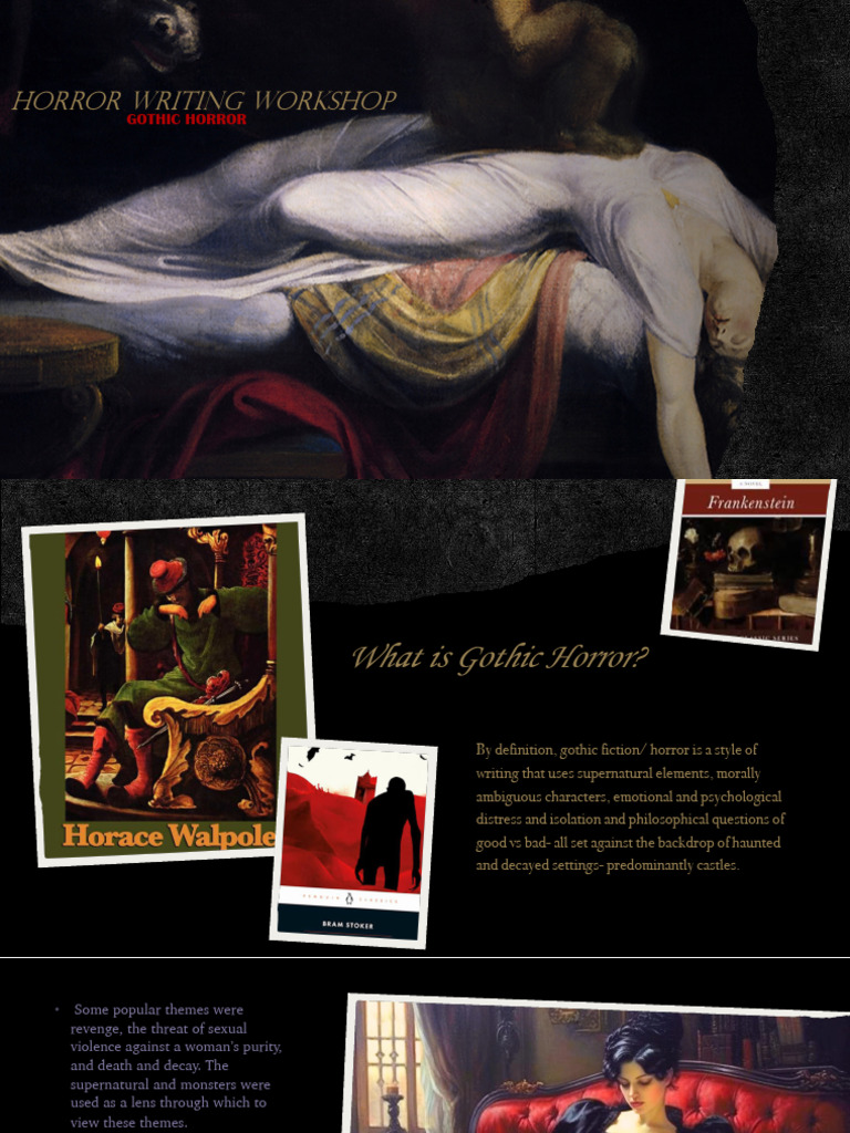 Gothic Fiction Workshop | PDF | Gothic Fiction | Horror Fiction