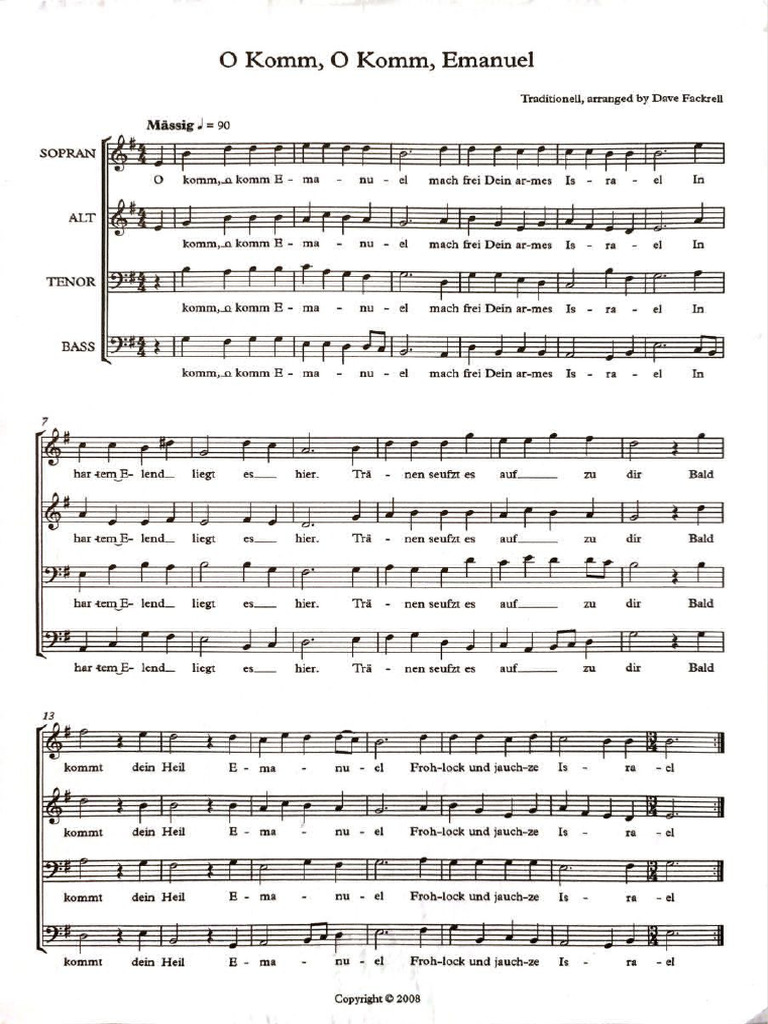 O Komm, Okomm, Emanuel | PDF
