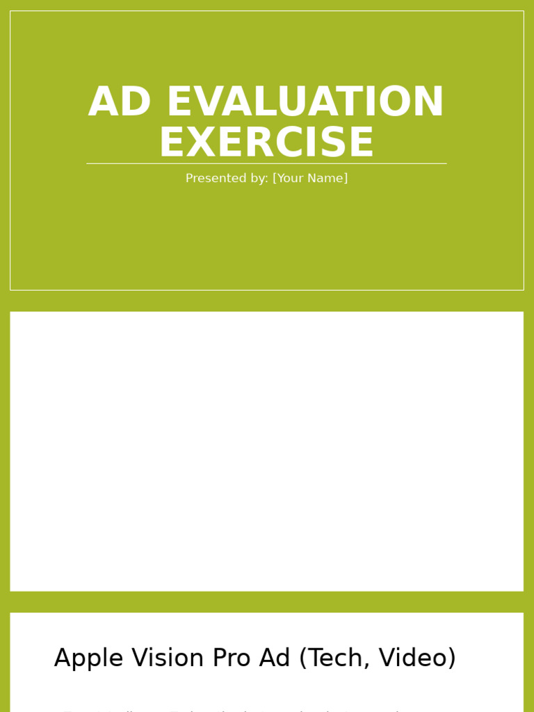 Ad Evaluation Exercise | PDF | Brand | Nike