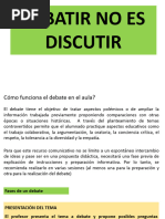 Guía para Debates Estudiantiles en Clase | PDF | Salón de clases | Escuelas