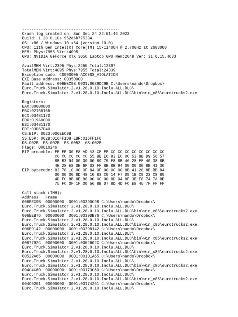 Game.crash | PDF | System Software | Computing