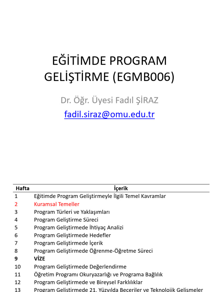 EPG 2 Temeller | PDF