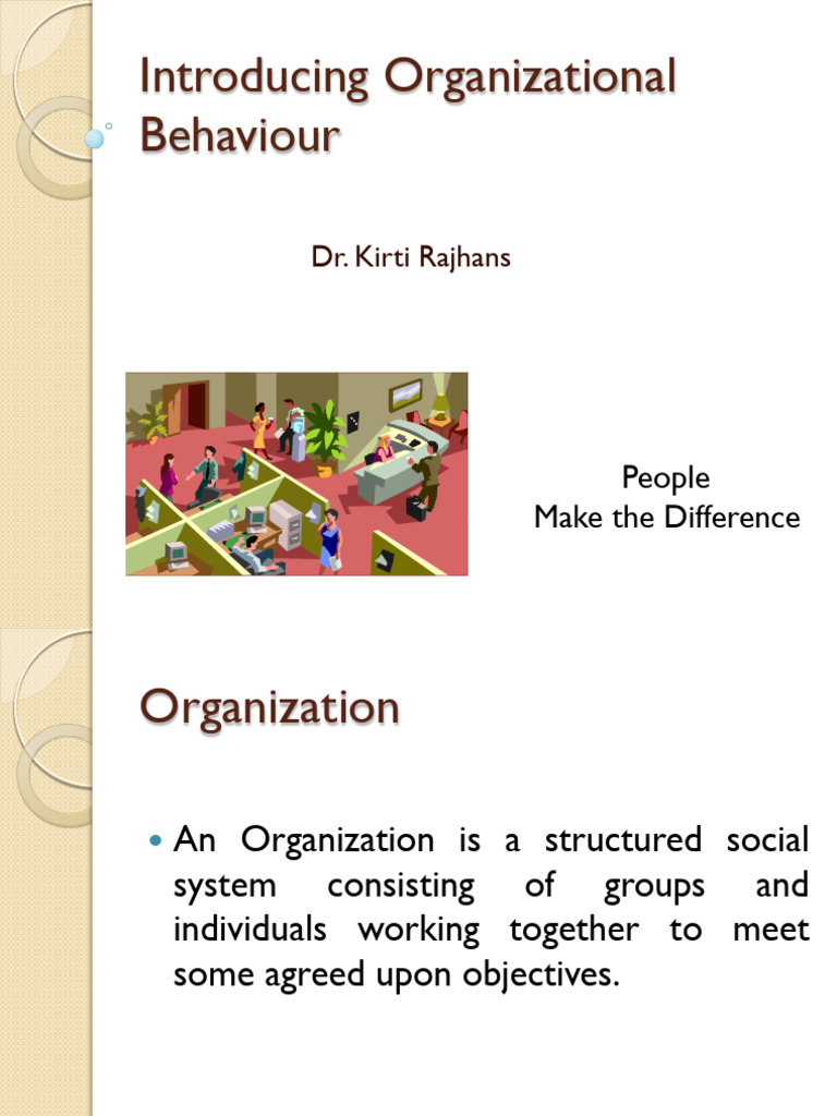 Introduction To Organisational Behaviour | PDF | Behavior | Diversity ...