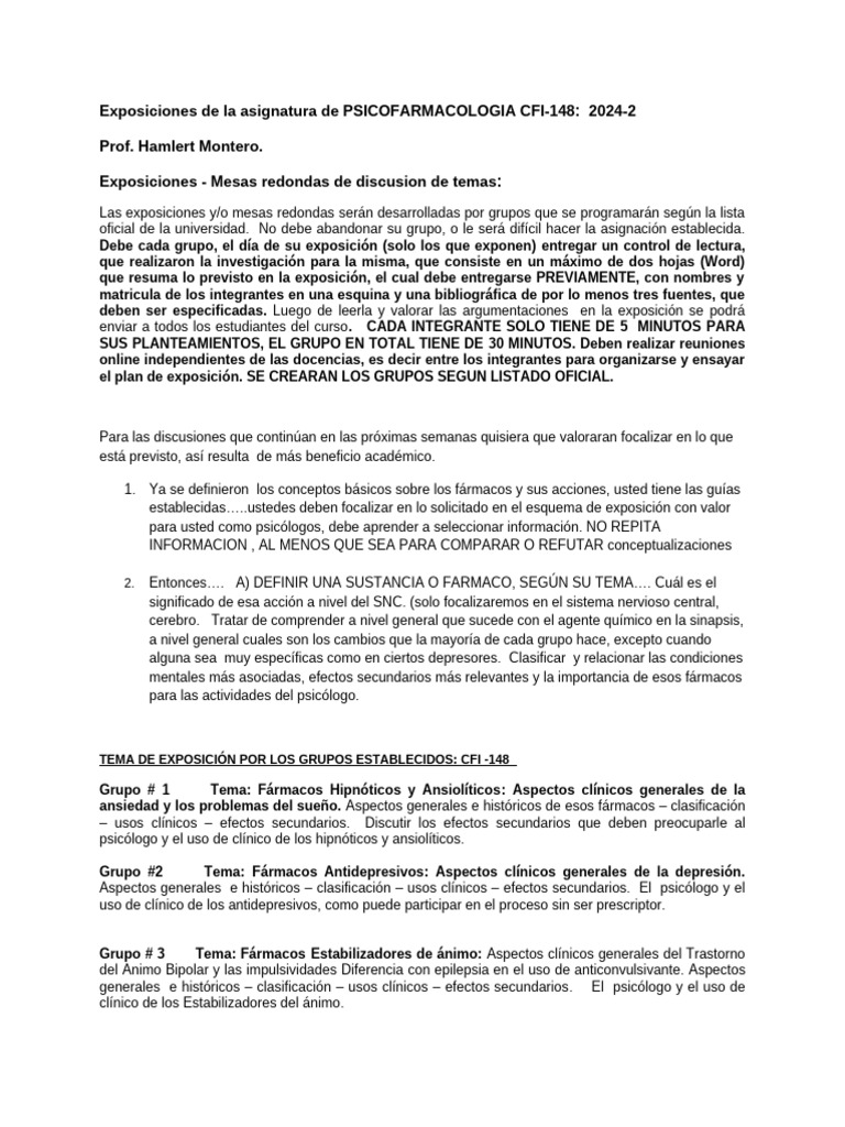 Cfi - 148 Temas de Exposiciones Psicologia Cfi-48 2022 2 | PDF ...