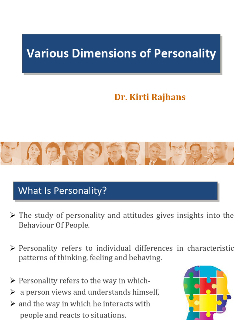 Personality and Behaviour Organisational behaviour | PDF | Extraversion ...