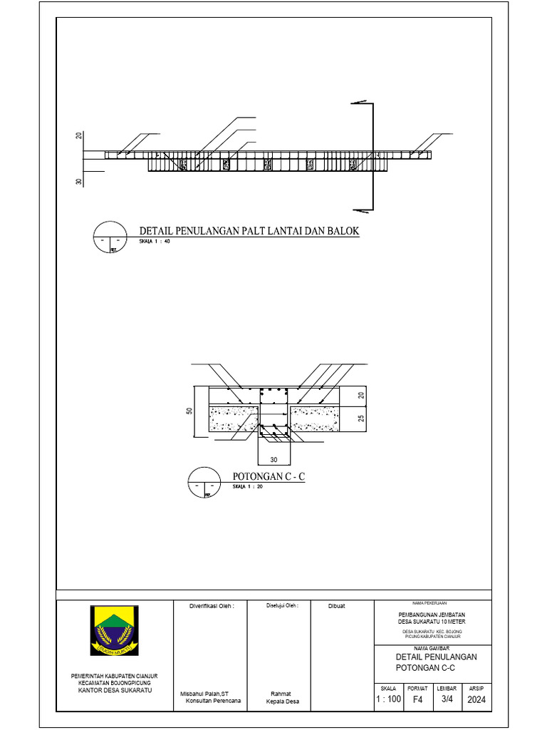 Detail jembatan 10 Meter | PDF