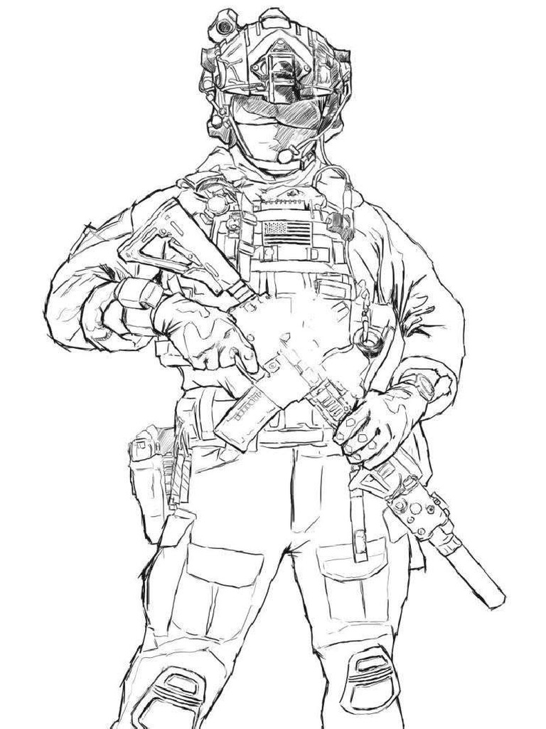 15 Free Call of Duty Coloring Pages for Kids and Adults | PDF