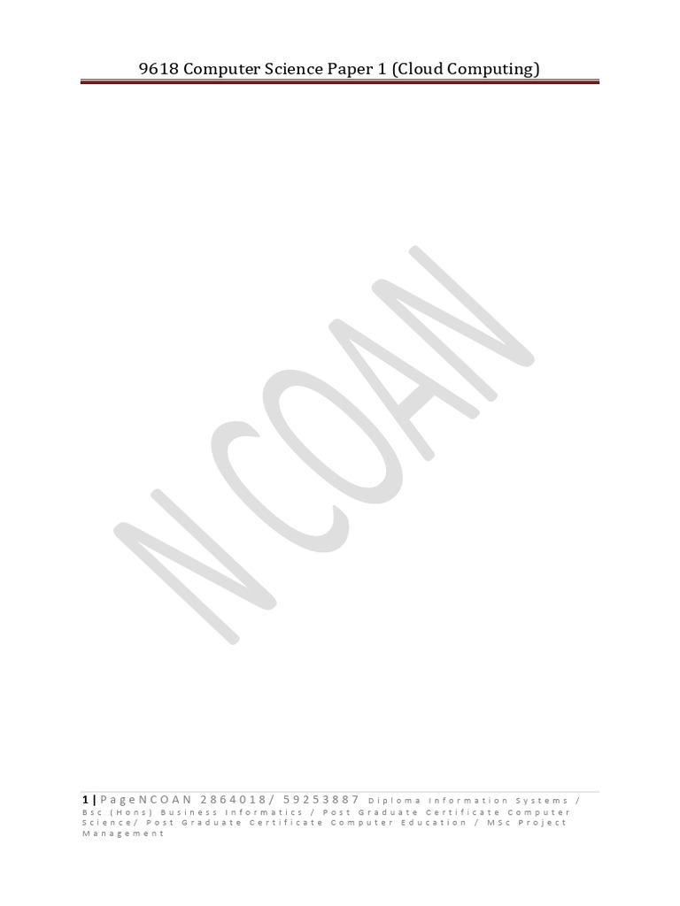 Cloud Computing Pdf Cloud Computing Computing