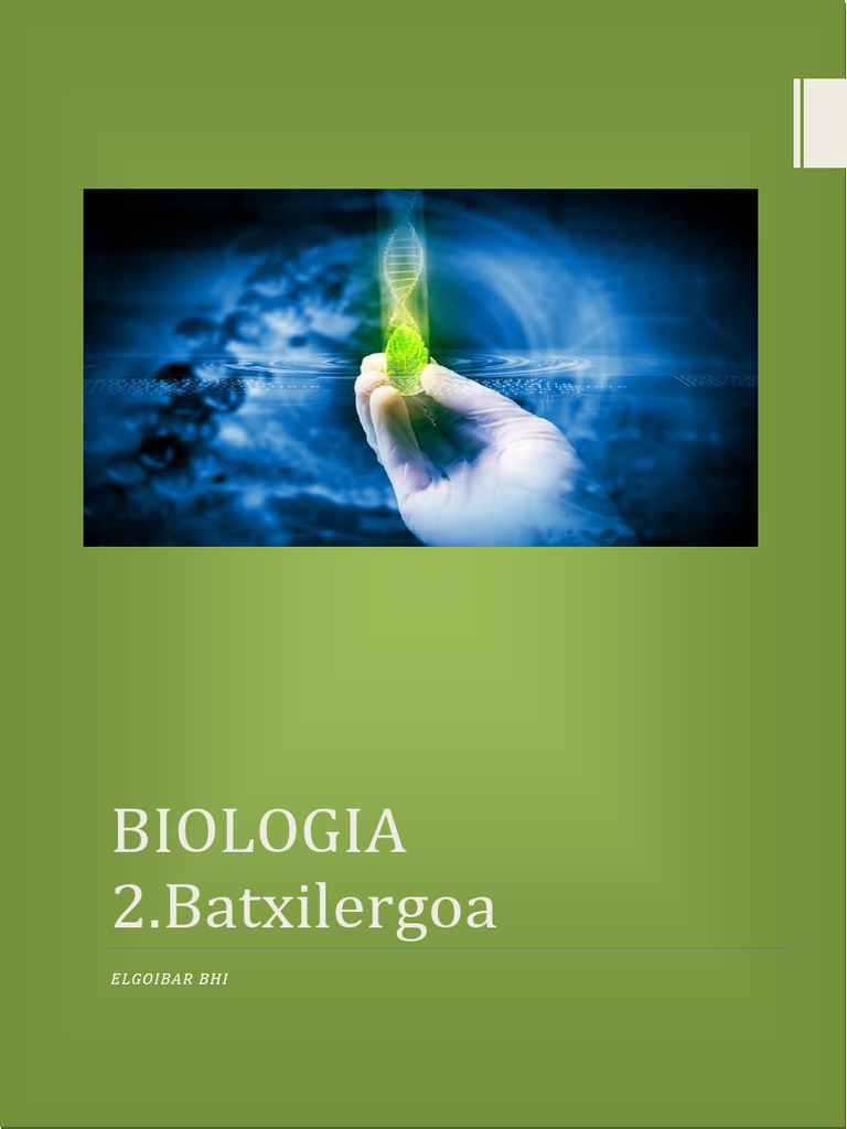 Bio2 Apunteak | PDF