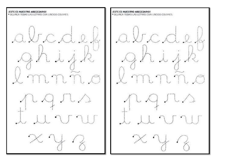 Abecedario en Cursiva Ii | PDF