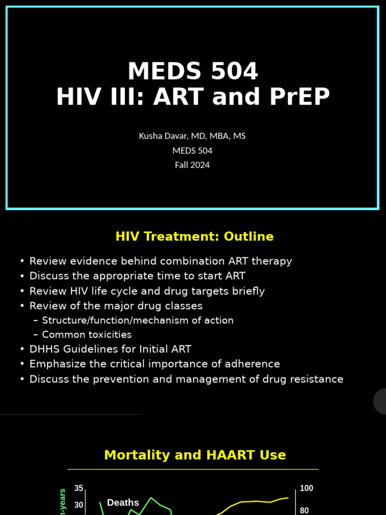 Hiv III - Hiv Art and Prep | PDF | Management Of Hiv/Aids | Hiv