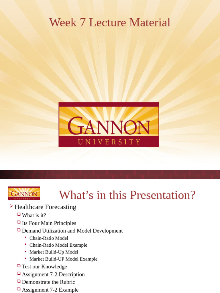 Week 7 Lecture Material | PDF | Forecasting | Insomnia