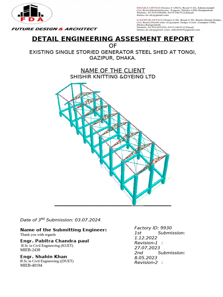 Generator Shade 29.07.2024 | PDF | Structural Load | Screw