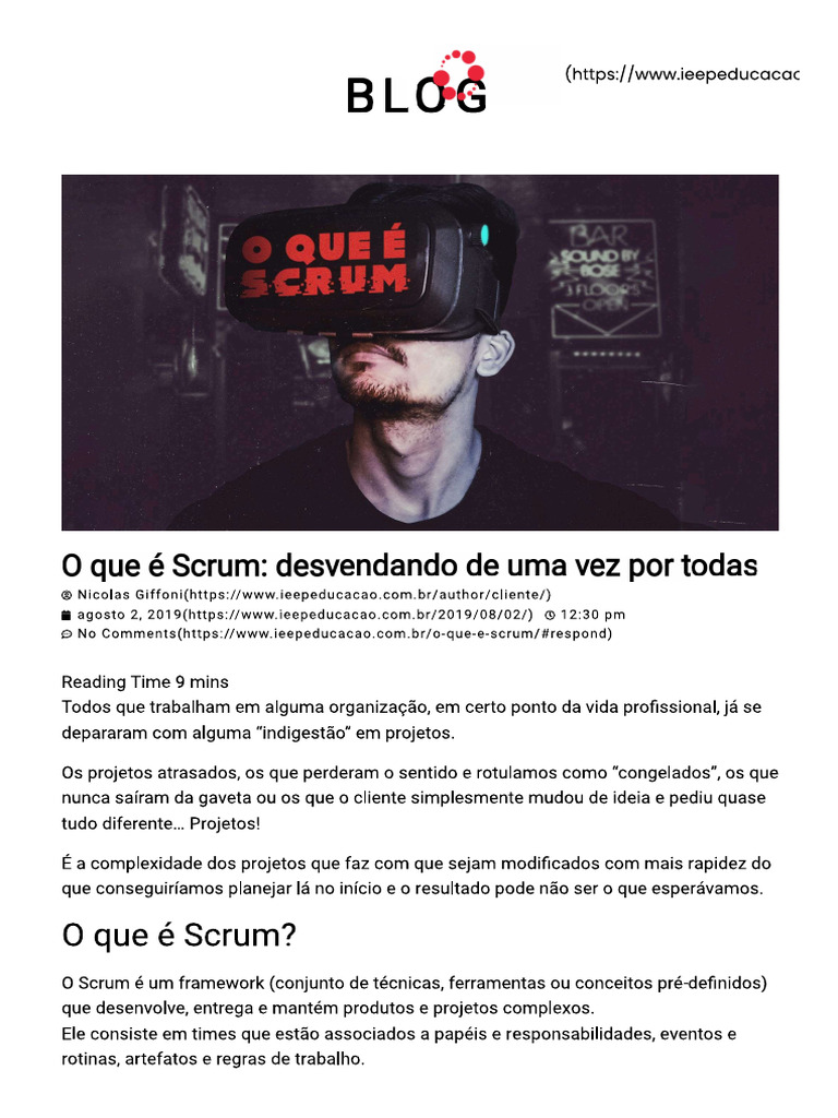 Scrum Resumo | PDF
