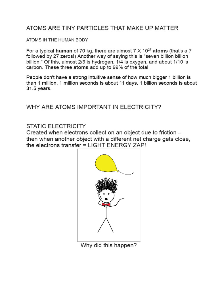 Intro Lesson On Static Electricity | PDF | Science & Mathematics ...