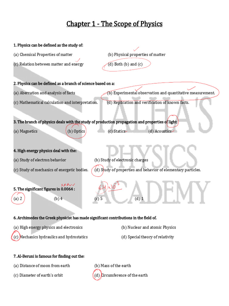 Physics CH 1 | PDF | Physics | Particle Physics