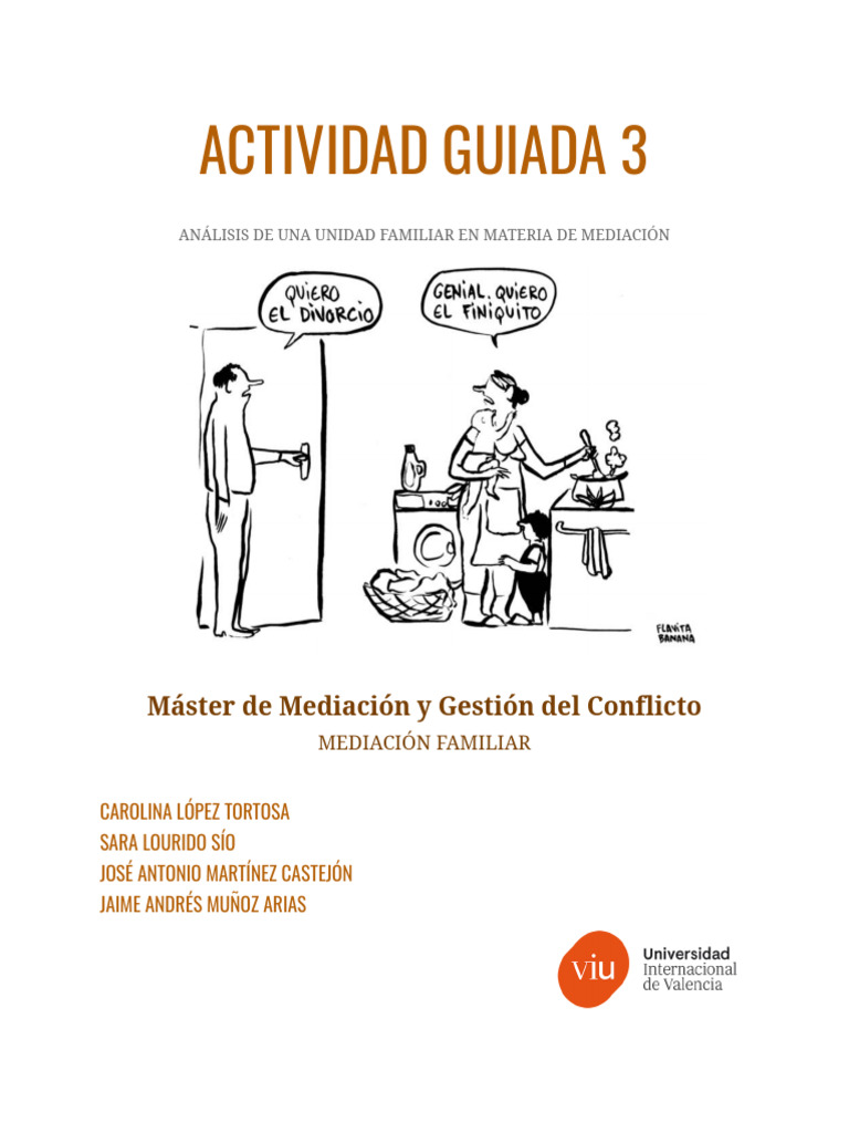 Actividad guiada 3. Mediación familiar | PDF | Mediación | Las emociones
