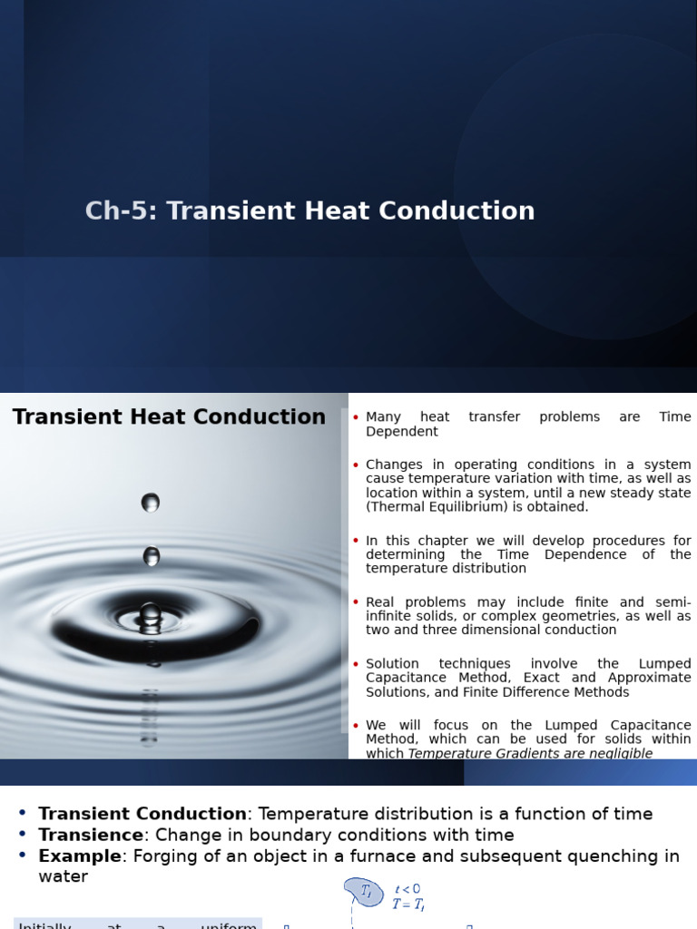 Transient Heat Conduction Methods | PDF | Thermal Conduction | Applied ...