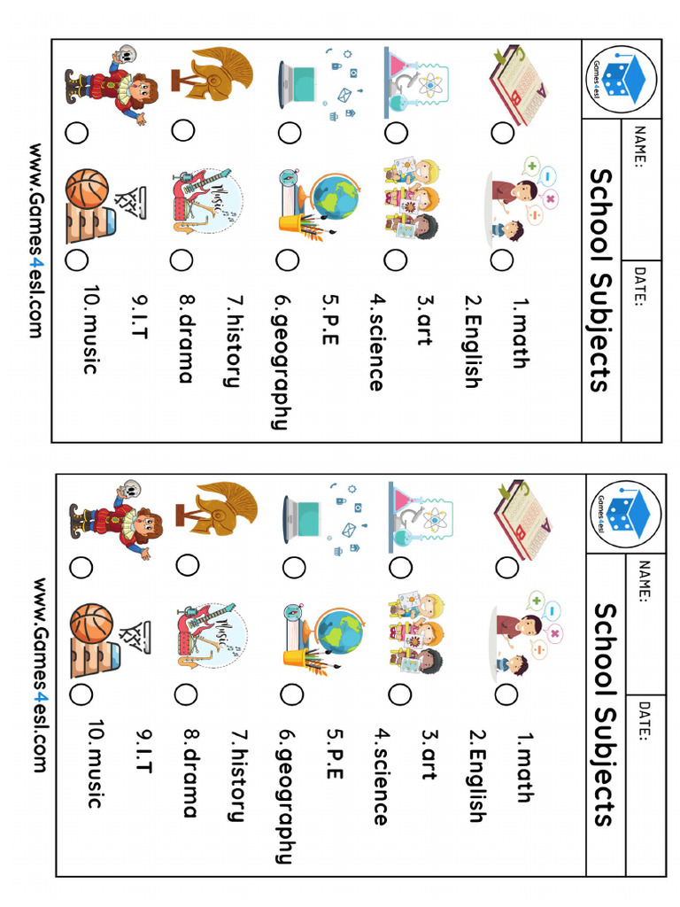 School Subjects | PDF