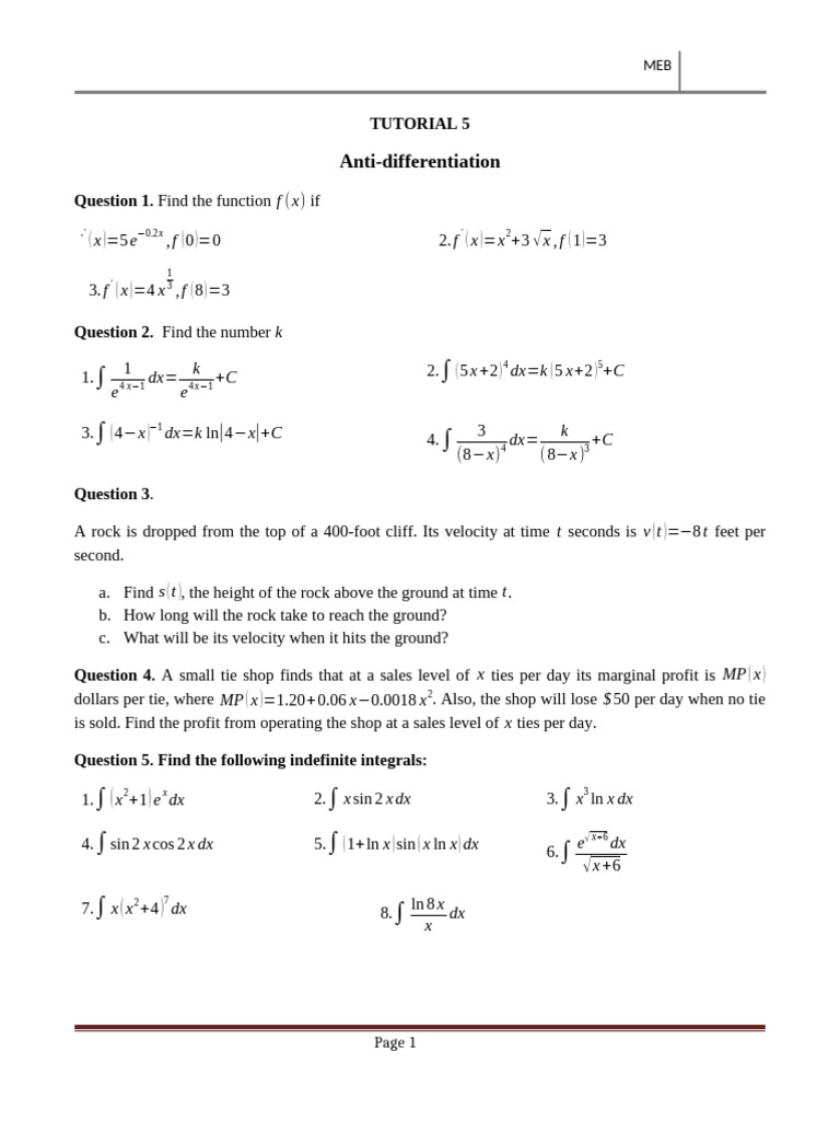 CEB 2024 TUT 05 | PDF