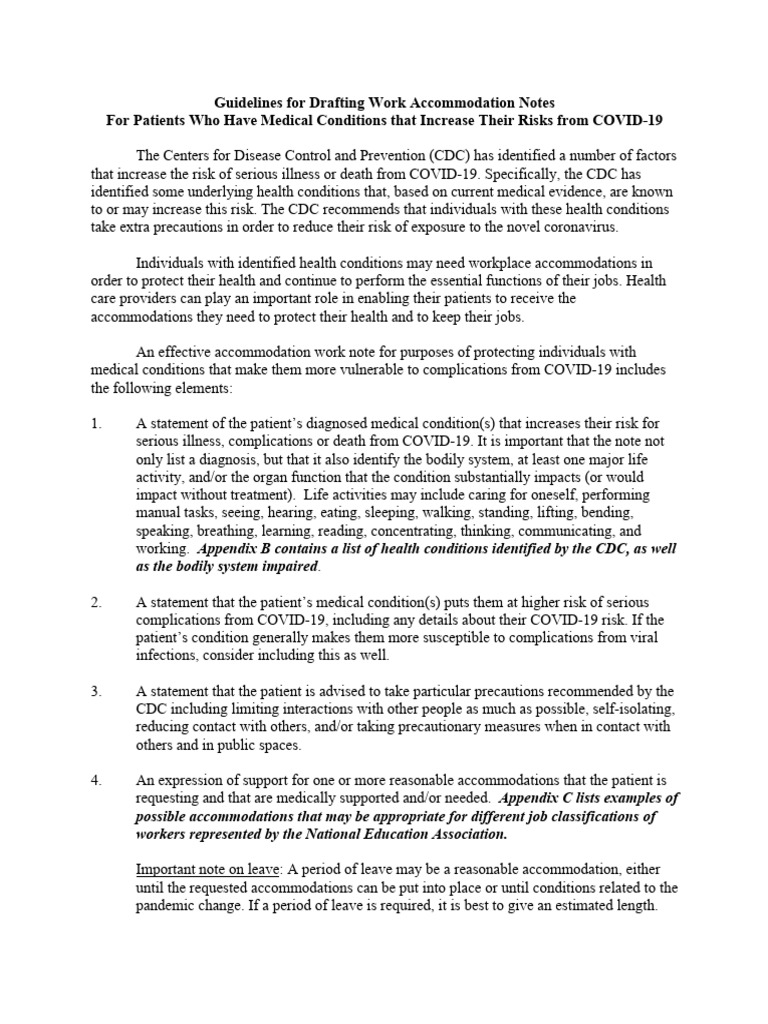 ADA COVID Medical Provider Note Template _1 | PDF | Respiratory ...