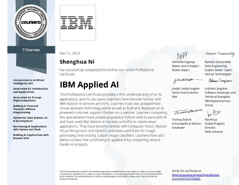 IBM Applied AI | PDF