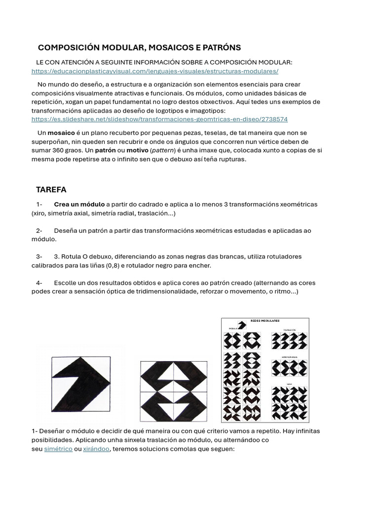 Tarefa A Composición Modular | PDF